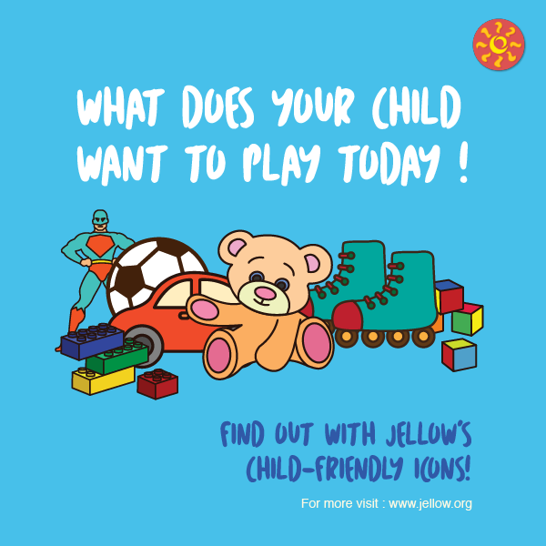 Jellow has child friendly icons – Jellow Communicator