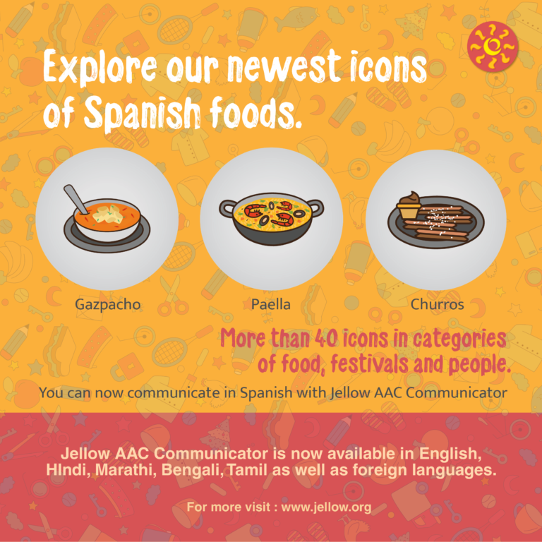 Explore our newest icons of Spanish Foods – Jellow Communicator